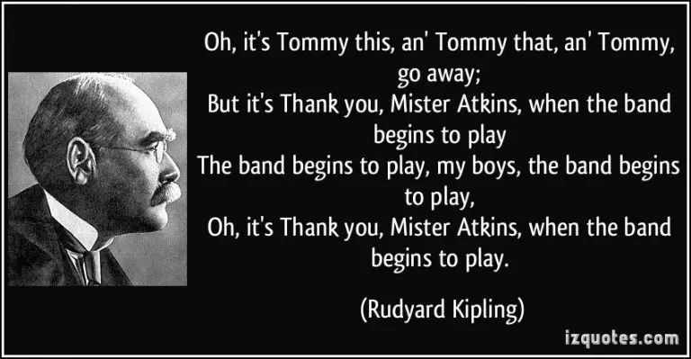 Tommy by Rudyard Kipling poems, Analysis and What is it about